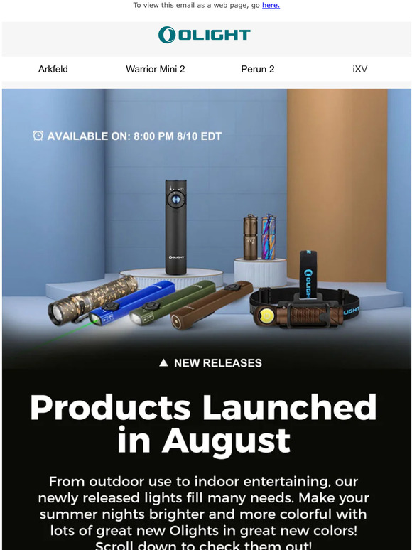 Olight Email Newsletters: Shop Sales, Discounts, and Coupon Codes