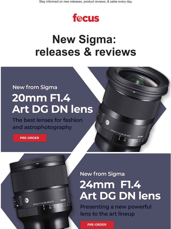 Focus Camera: Sigma's NEW lenses, cheers 🙌 | Milled