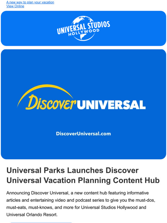 Universal Studios Hollywood: Discover Universal is Here | Milled