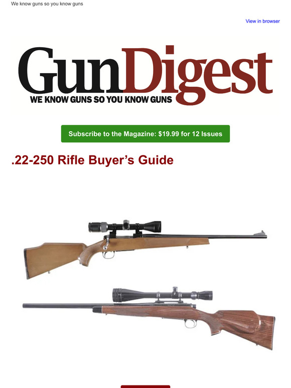 gundigeststore.com: .22-250 Rifles | SDS 1911 Tanker Review | New PWS ...