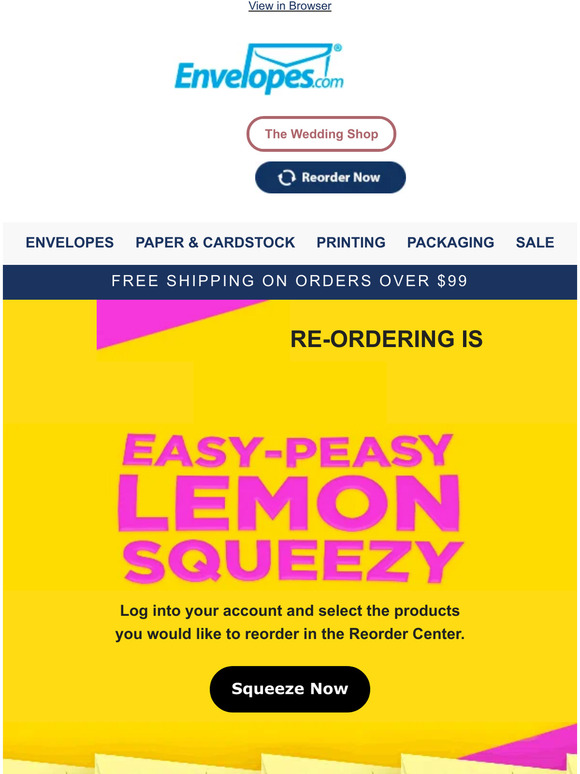 Envelopes: Easy as can be! REORDER today! | Milled