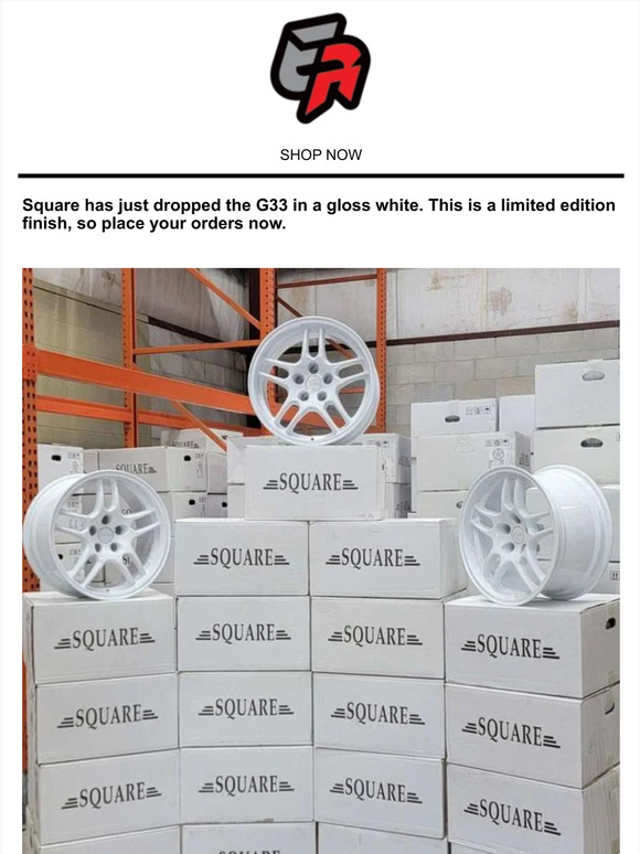 Enjuku Racing: The Square G33 Wheel is Now Available in Limited Edition ...