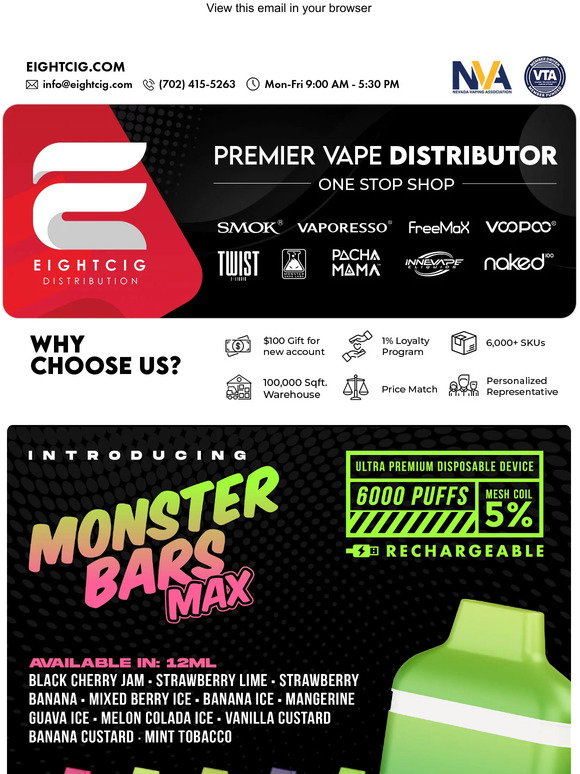EightCig: Introducing the MONSTER BAR MAX!😎 | Milled