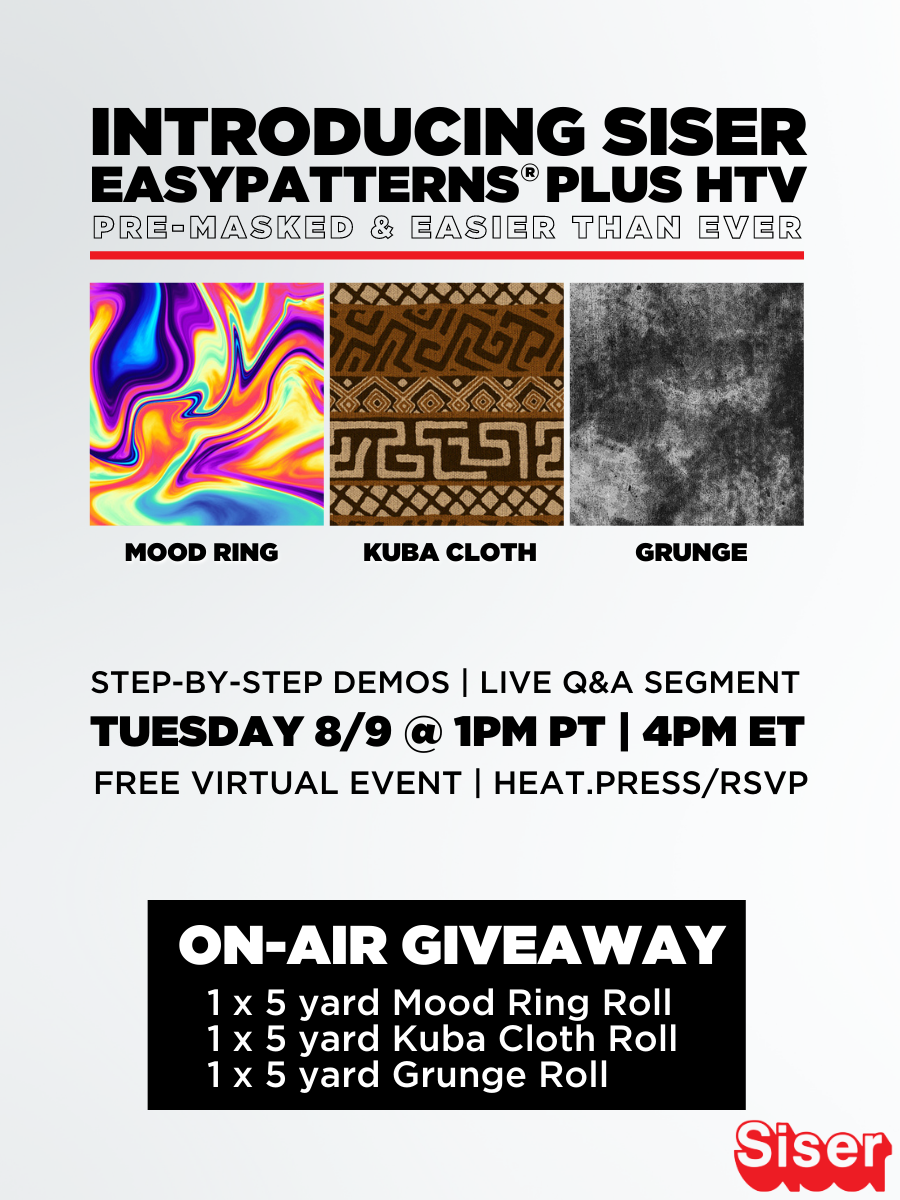 heat press nation: Introducing NEW EasyPatterns Plus From Siser ...