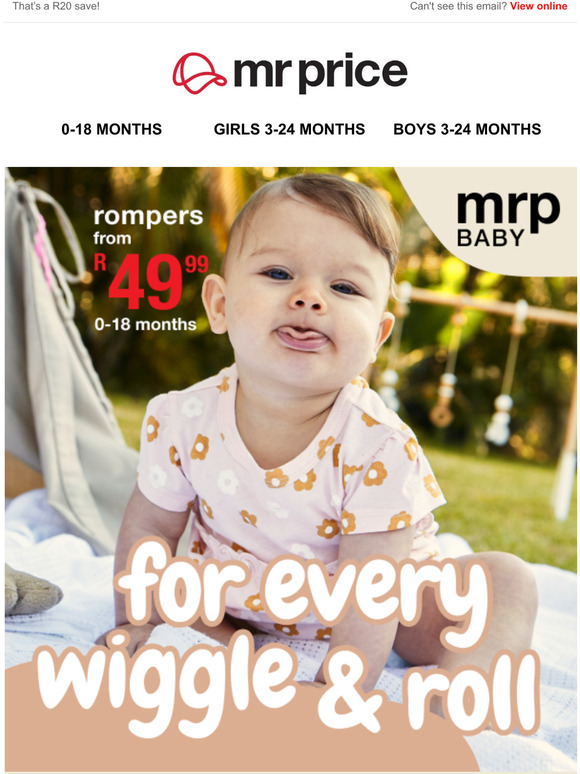 MRP: Take 2 baby rompers for R80 😱 | Milled