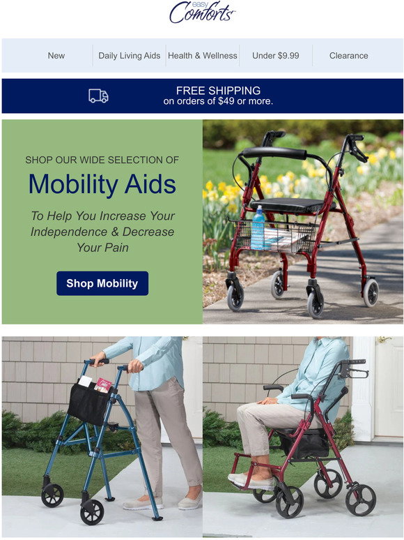 Easy Comforts: Mobility - Minus the Pain! | Milled