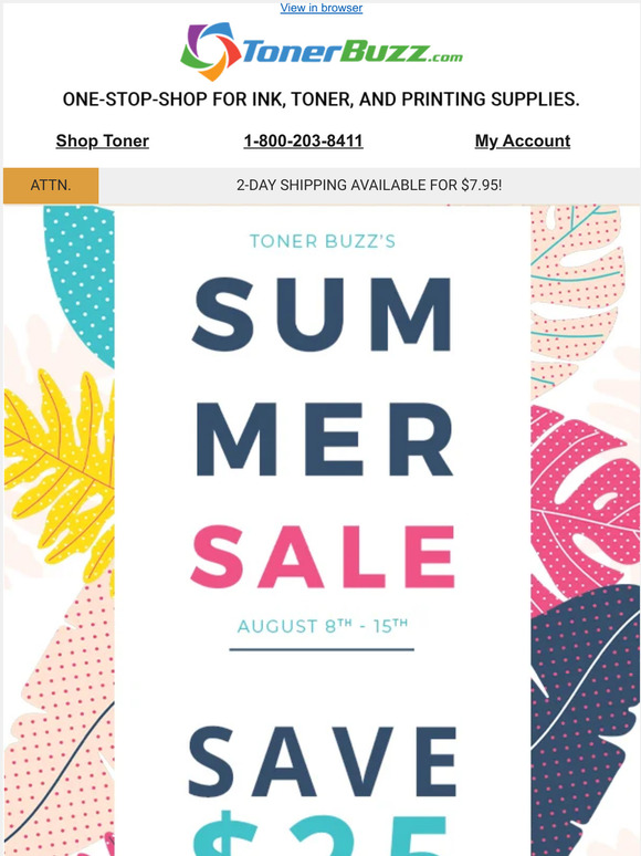 Toner Buzz: Hot Summer Savings for your Printer 😎 | Milled