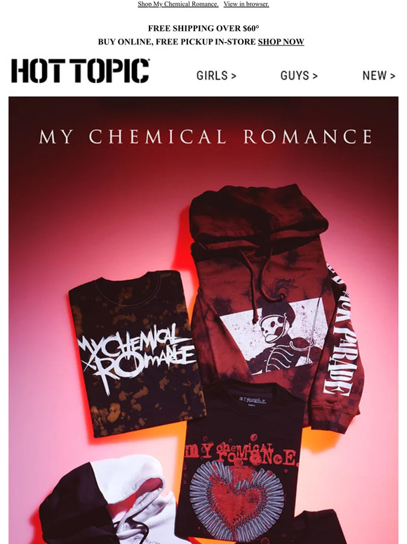 Hot Topic: New My Chem drip to wear to the next show 🖤 | Milled