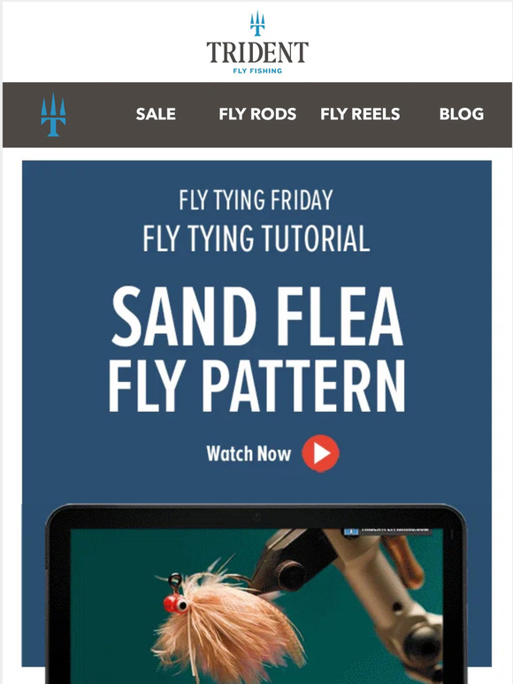 Trident Fly Fishing: How to tie the Sand Flea Fly. | Milled