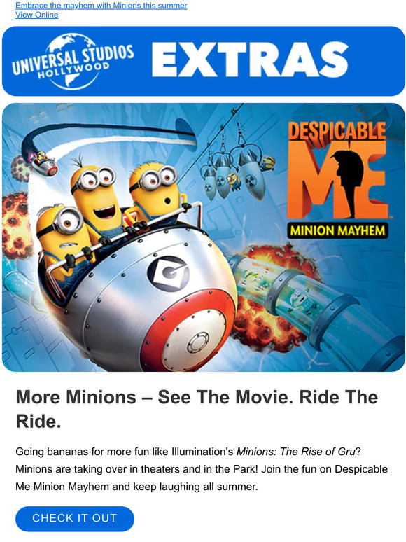 Universal Studios Hollywood: Your Latest Extras is Here | Milled