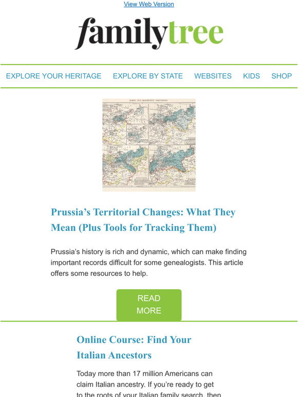 Family Tree Magazine: New! Prussia’s Territorial Changes and What They ...