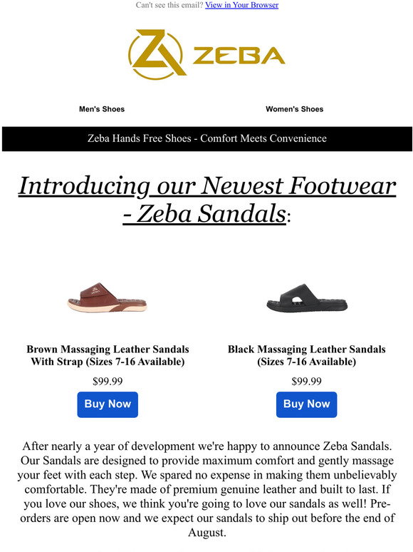Zeba Shoes: Zeba - Introducing Zeba Leather Sandals 😍 | Milled