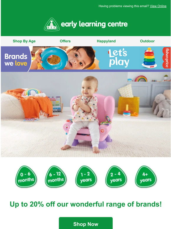 Early Learning Centre: Wonderful Savings On The Brands We Love 💚 | Milled