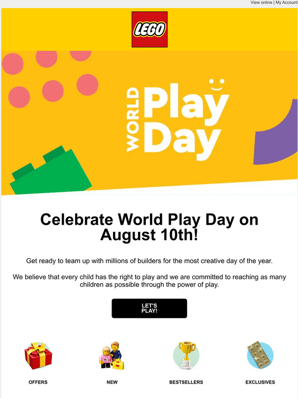 LEGO: World Play Day is coming! | Milled