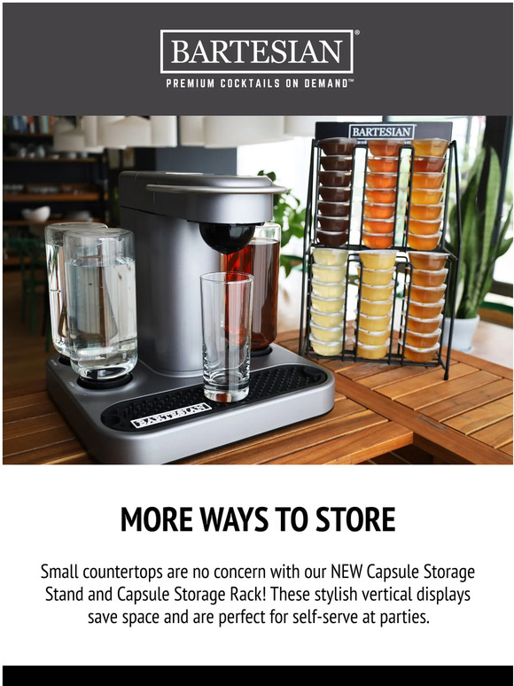 Bartesian: 💡NEW: Vertical Storage Solutions For Your Capsules | Milled