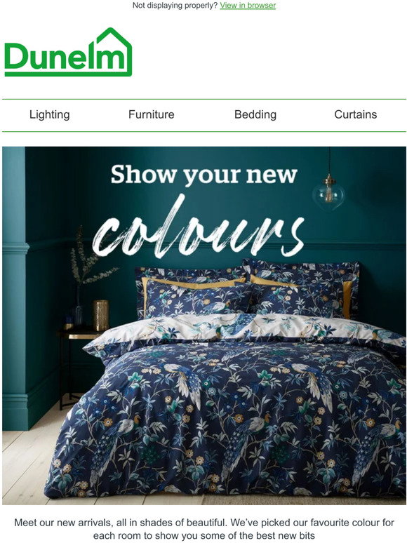 dunelm.com: Ready to show your new colours? 💙💚🧡 | Milled