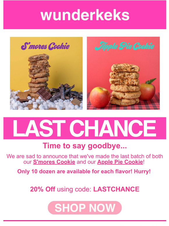 Wunderkeks: Time to say goodbye! With 20% Off! | Milled