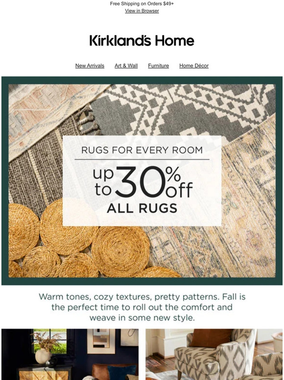Kirkland's: Rugs for Every Room: Now on S-A-L-E! | Milled