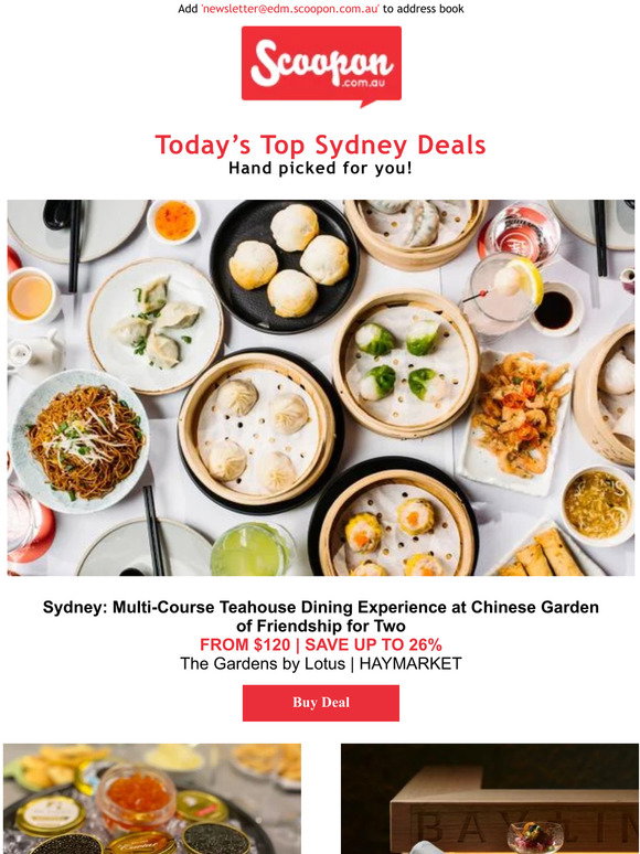 Scoopon: Sydney: Lotus Dining Experience for Two at the Chinese Garden ...