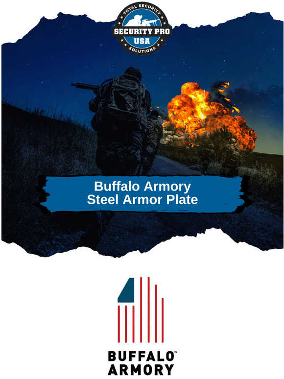 Security Pro USA: Buffalo Armory Level III + Steel Armor Plate | Milled