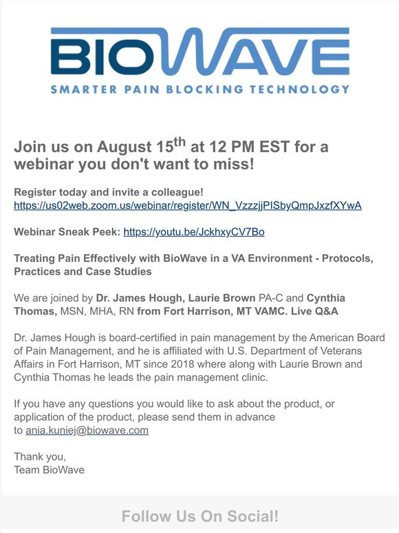 BioWave: Why Medical Providers Choose BioWave to Treat Pain | Milled