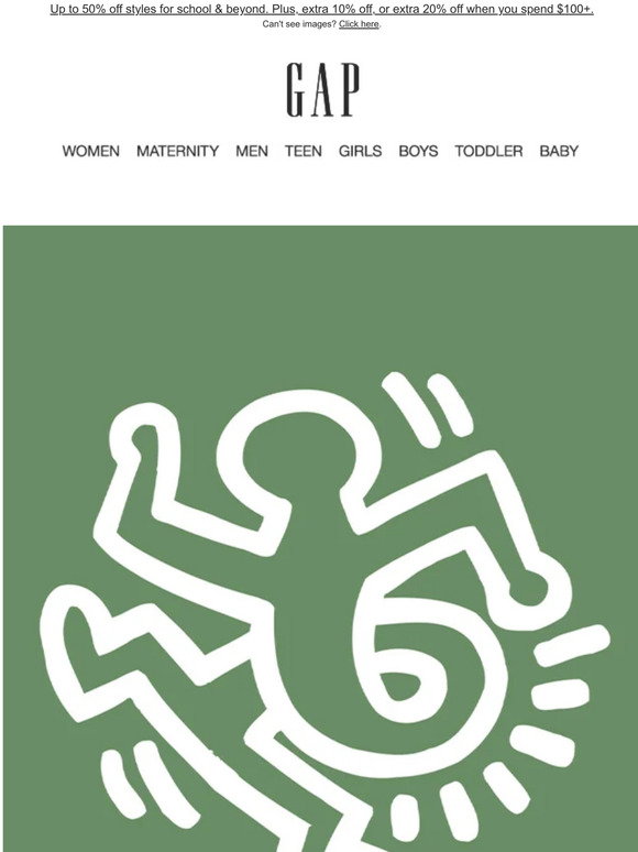 Gap: NEW Keith Haring Tees | Milled