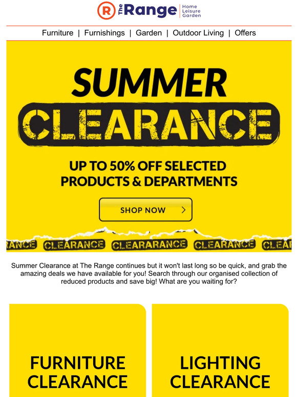 The Range: Kids eat for £1 + Summer Clearance ! | Milled