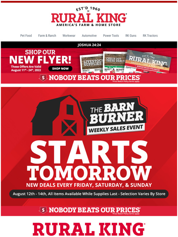 Rural King.com: 🔔 Shop Our New Flyer + New Rudy Specials! | Milled