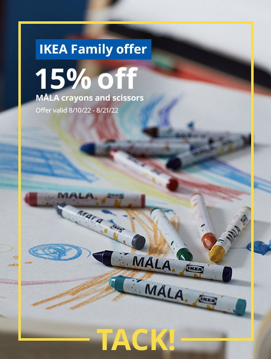 IKEA: We want to say “Tack” to IKEA Family members, with lots of offers ...