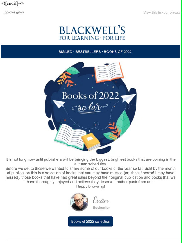 Blackwell's: In case you missed them previously...our books of the year ...