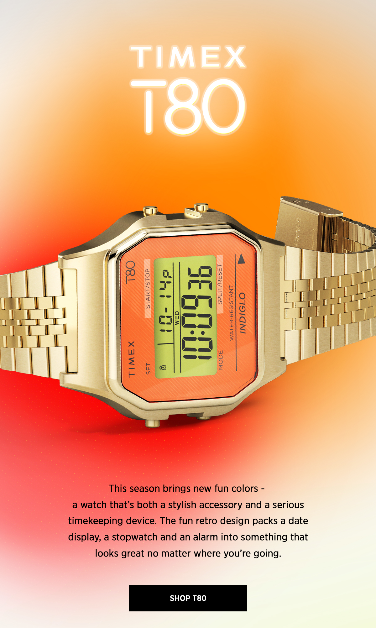 Timex: New T80 Colors to Rock This Summer! | Milled