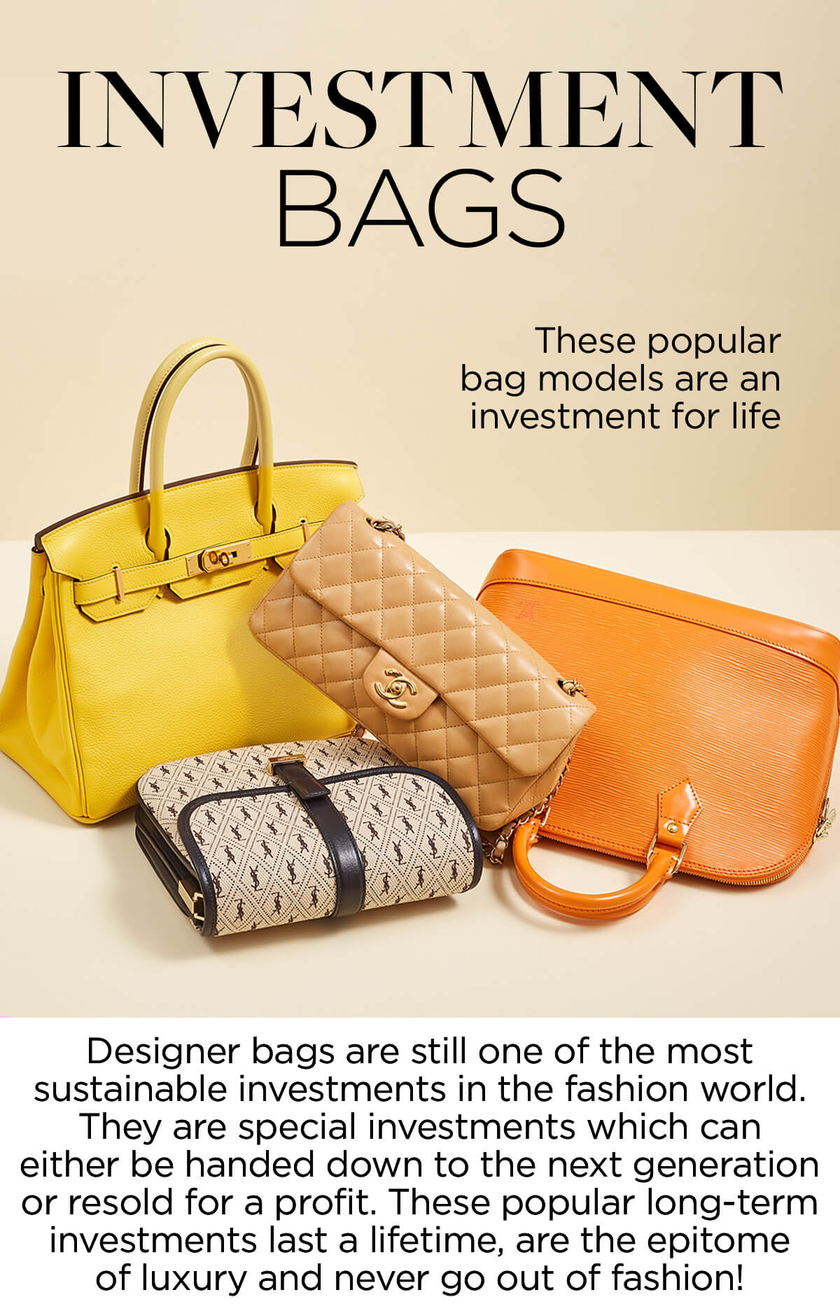 REBELLE: INVESTMENT BAGS: These popular bag models are an investment ...