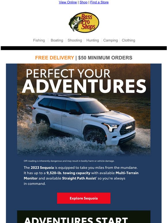 Bass Pro Shops: —, See the New Toyota Trucks | Milled
