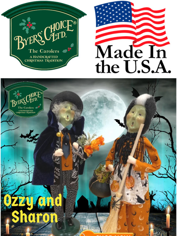 Wooden Duck Shoppe: 🎃 Byers' Choice Exclusive "Ozzy and Sharon" will ...
