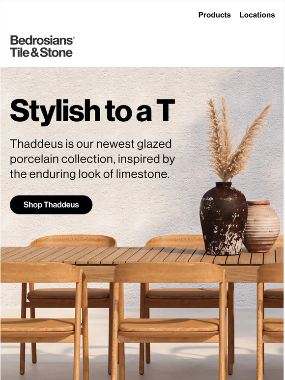 Bedrosians Tile & Stone: Introducing the Thaddeus Collection | Milled