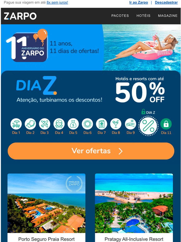 Zarpo: IMPERDÍVEL! ⚡ Dia Z com até 50% OFF | Milled