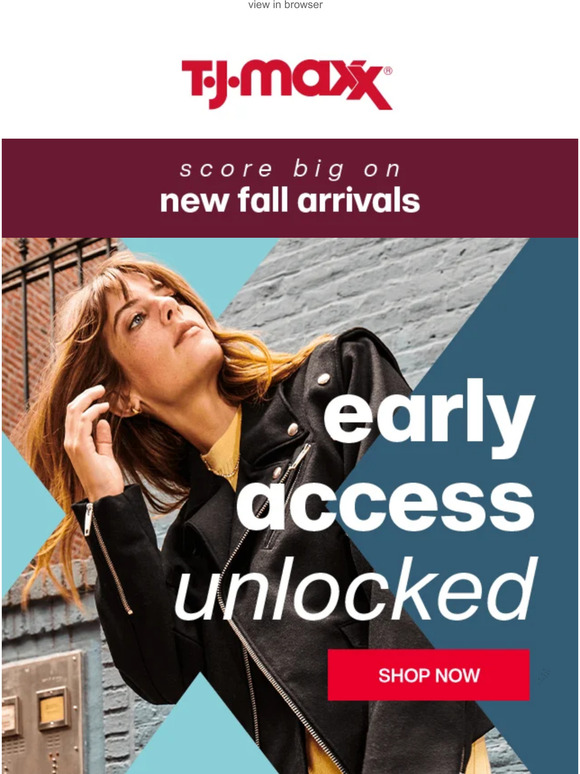 TJ Maxx: Hurry – get EARLY ACCESS to fall! | Milled