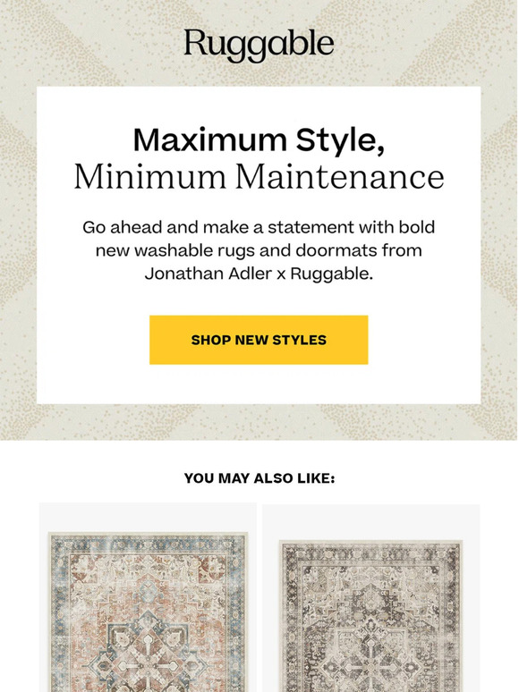 Ruggable Email Newsletters: Shop Sales, Discounts, and Coupon Codes