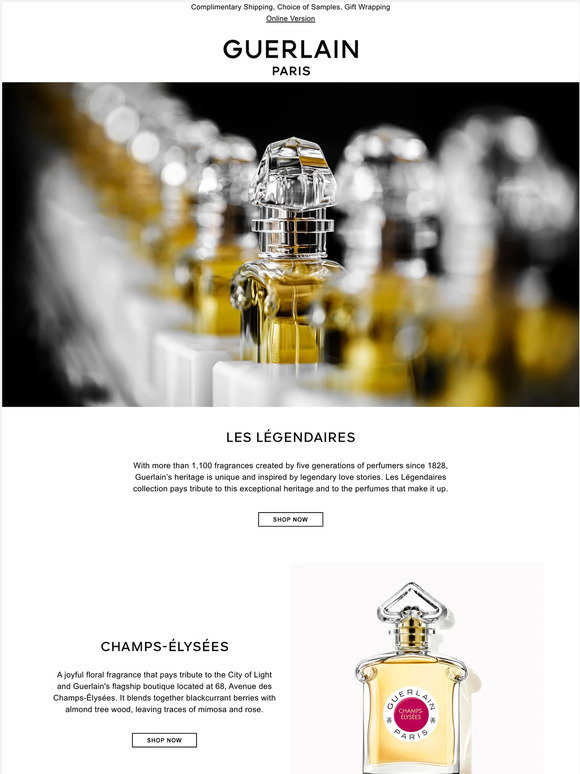 Guerlain: Exclusive Legendary Fragrances, Now With Complimentary ...
