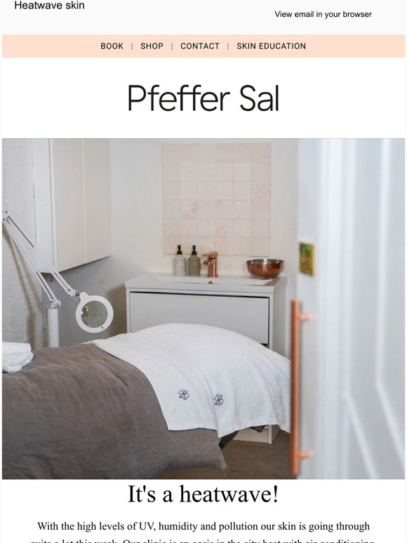 Pfeffer Sal: It's a heatwave! How to care for your skin | Milled