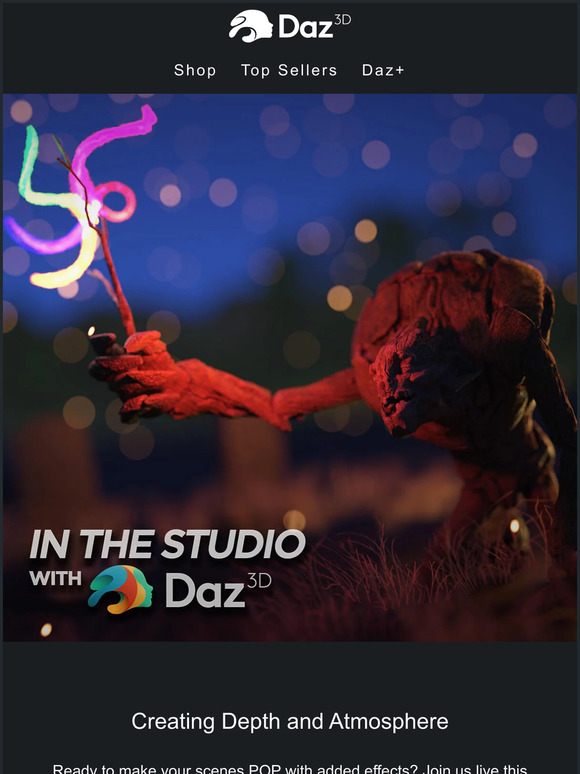 DAZ 3D: Learn to Render With Particle Effects - In the Studio ...