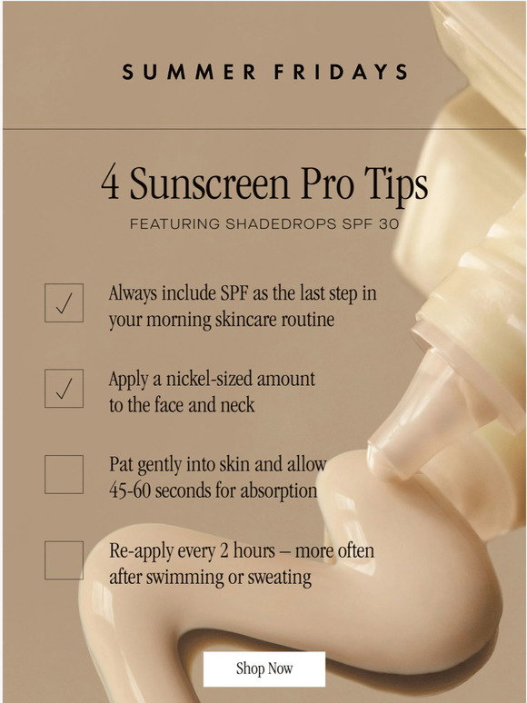 Summer Fridays: 4 SPF tips you need to know ☀️ | Milled