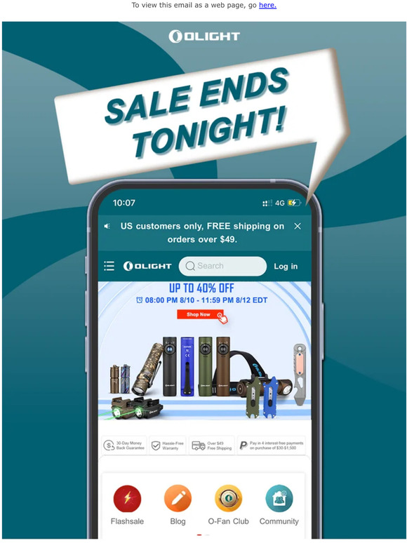 Olight Email Newsletters: Shop Sales, Discounts, and Coupon Codes