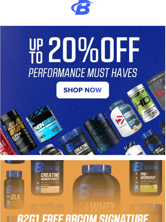 Bodybuilding: Sunday Signature Sale - B2G1 FREE | Milled