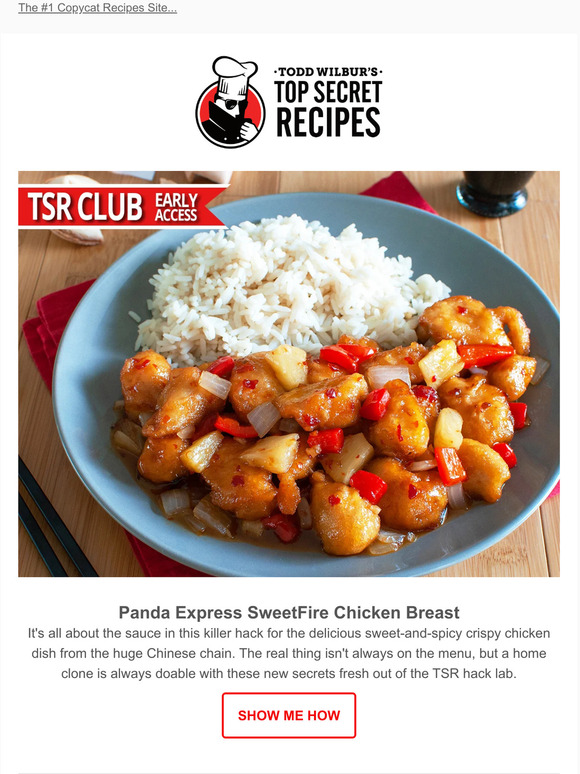 Top Secret Recipes: New hack! Panda Express SweetFire Chicken Breast🔥 ...