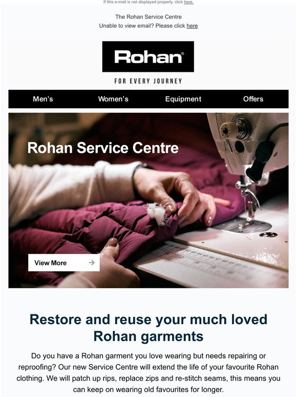 Rohan: Restore your much loved Rohan garments | Milled