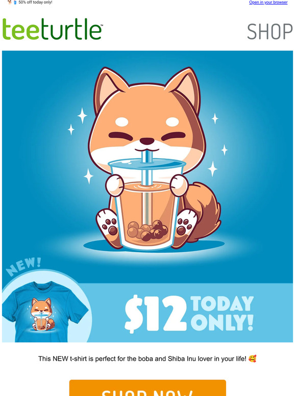 TeeTurtle: An adorable puppy & boba? YES PLEASE. | Milled