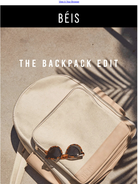 Beis Travel: The Backpack Edit | Milled