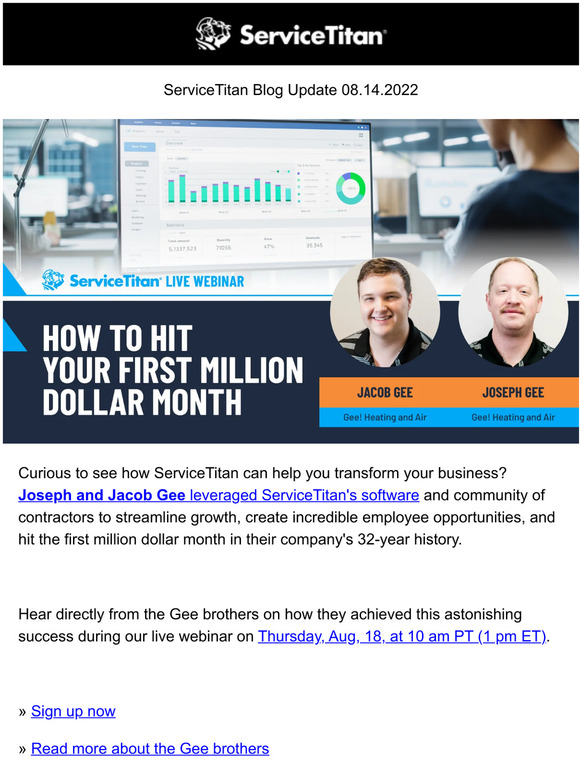 ServiceTitan: Hitting Your First Million Dollar Month | Milled