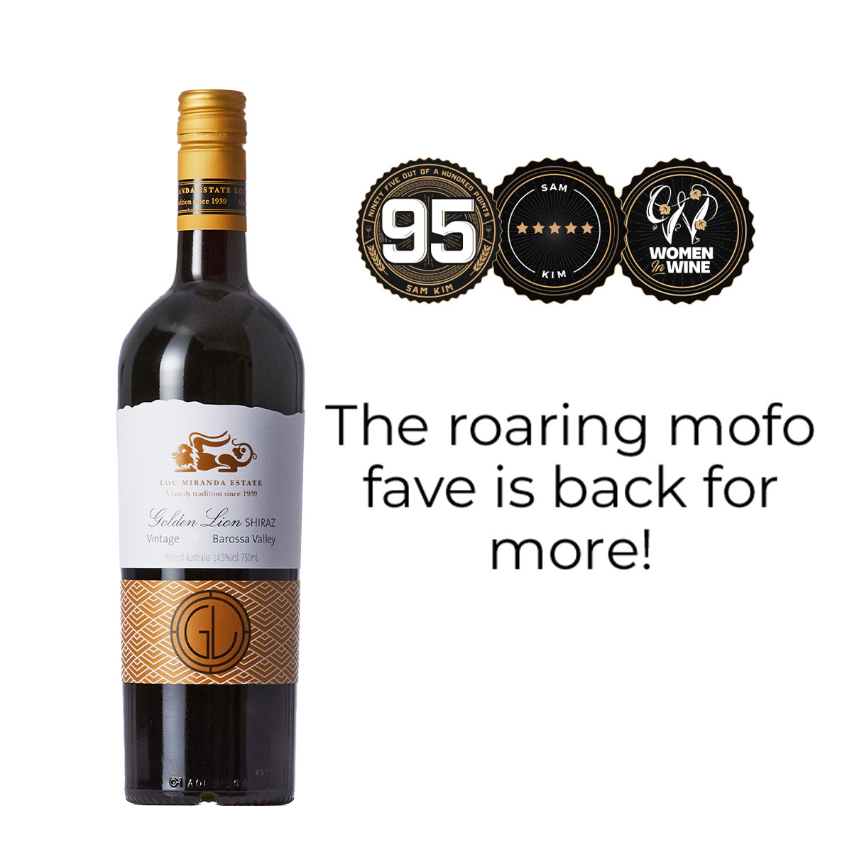 Vinomofo: Lou Miranda is back! 🦁 Barossa shiraz - New vintage! | Milled